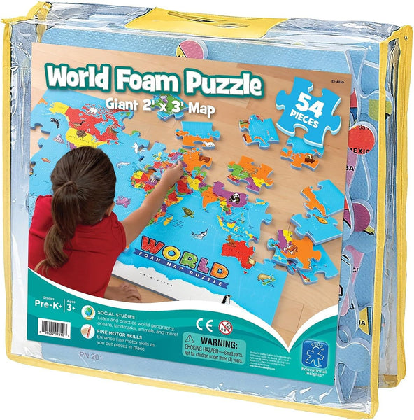 World Foam Map Puzzle – Educational Toy Outlet