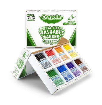 Classpack Markers - Crayola - 200 pc 8 Colors – Educational Toy Outlet