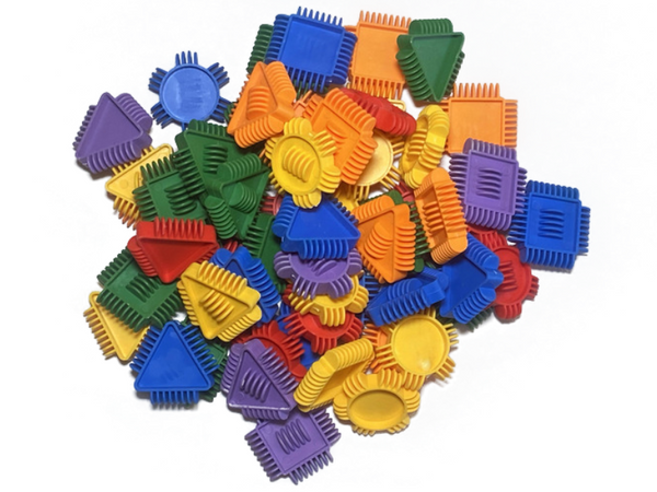 Manipulatives Small Shapes with Divides - 60 pc – Educational Toy Outlet