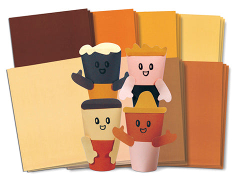 Skintone Craft Paper - 48 Sheets – Educational Toy Outlet